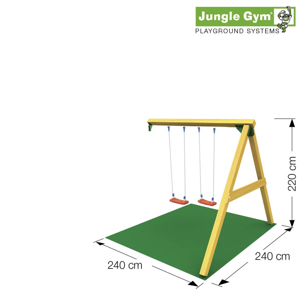 2 Swing Module Xtra – Jungle Gym Climbing Frames